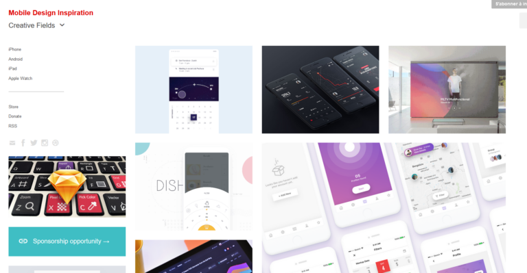 Exemples et inspirations de design pour votre application mobile