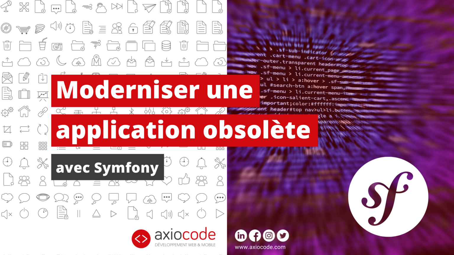 Moderniser une application obsolète avec Symfony