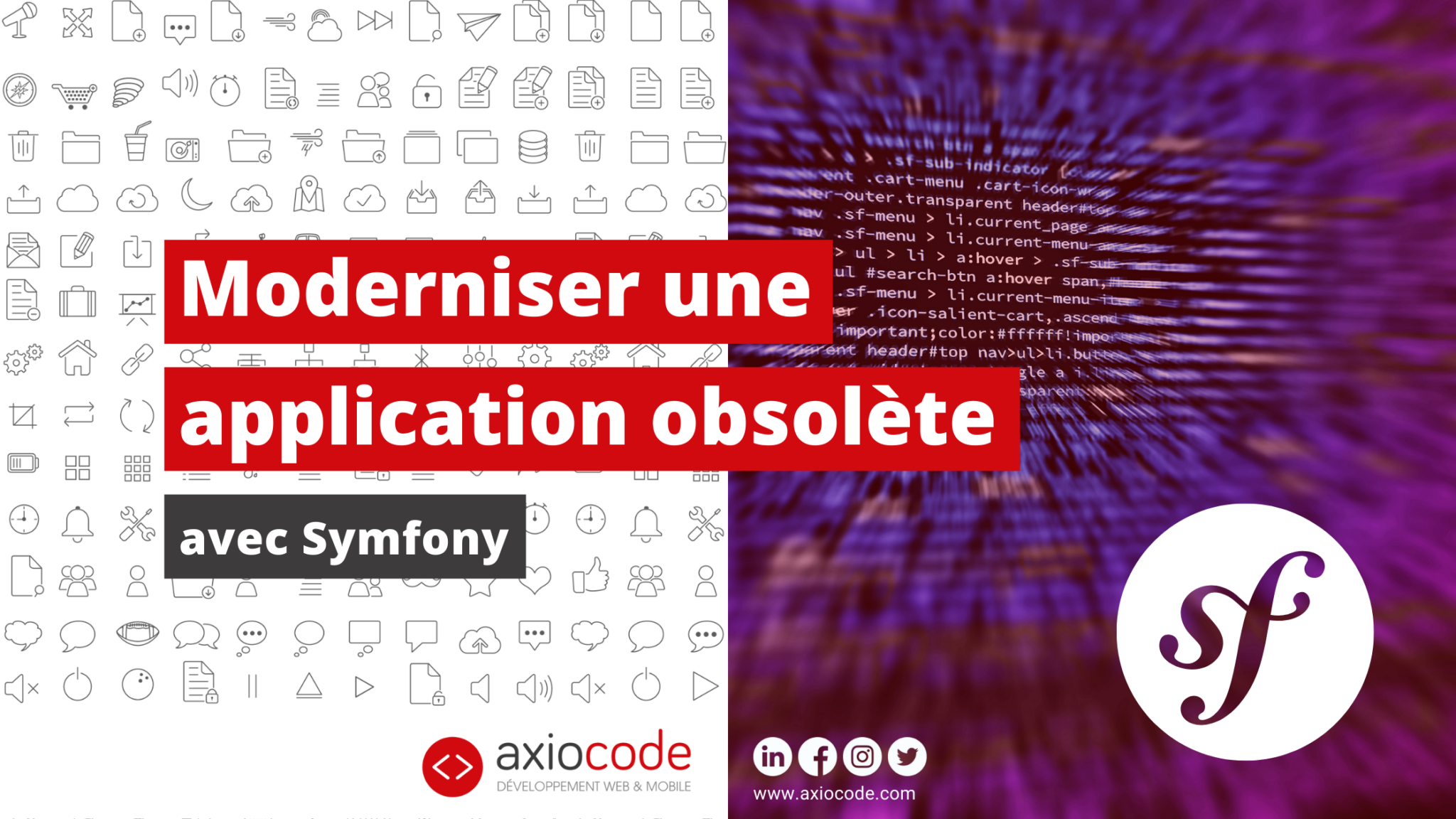 Moderniser une application obsolète avec Symfony