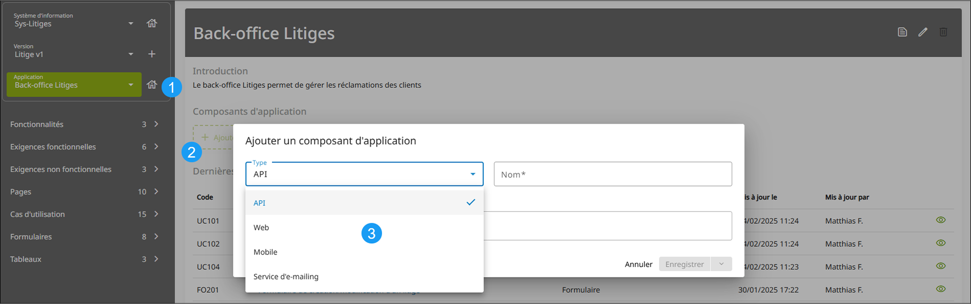 Composants d’application - AxioCode